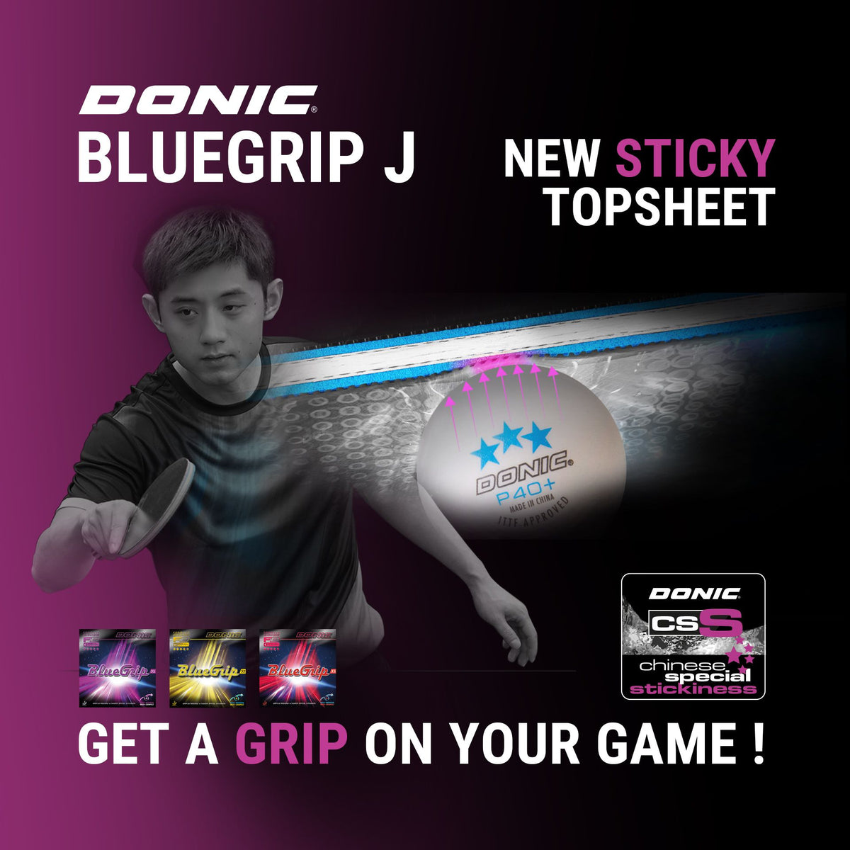 Donic BlueGrip J3 Rubber – Rodney's Table Tennis