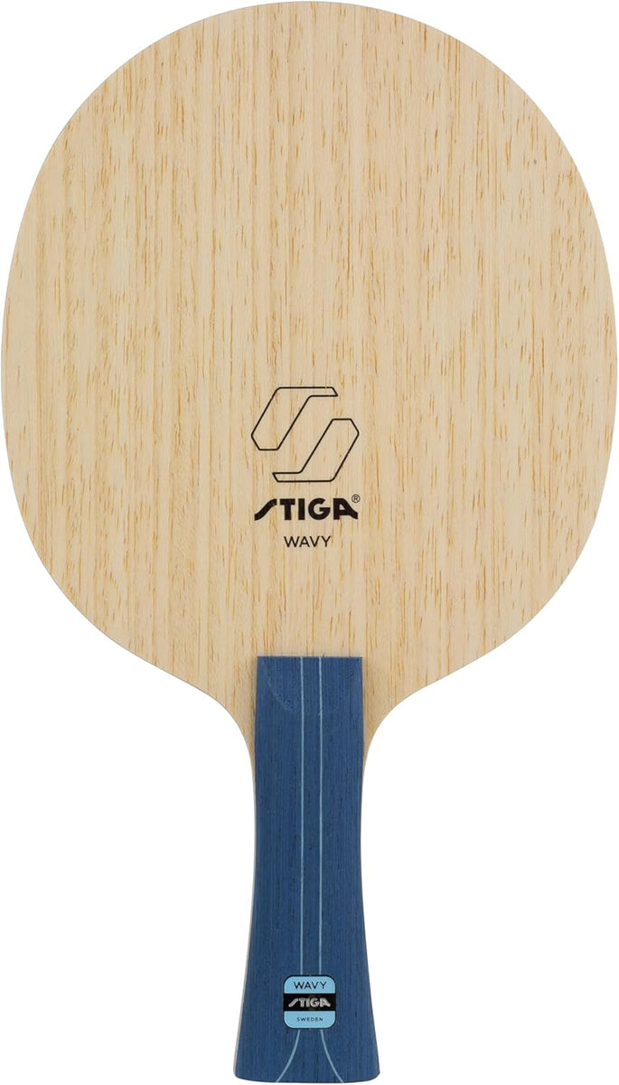 Stiga Wavy Ultra Fibre Flared handle Blade – Rodney's Table Tennis